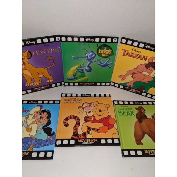 Disney | Accents | Lot 6 206 Disney Moviebook Library Books Lion King ...